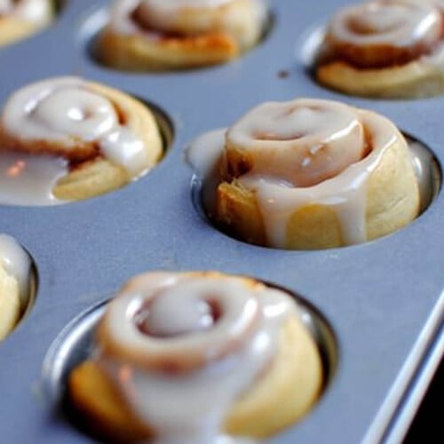 8 Minute Mini Cinnamon Rolls - Iowa Girl Eats