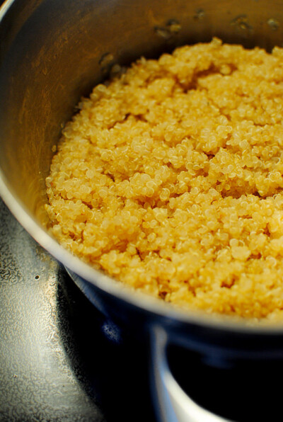 Apple Almond Quinoa with Maple Sausage - Healthy Salad