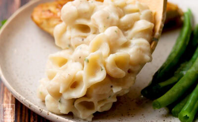 Creamy Garlic Shells - Easy Side Dish Recipe