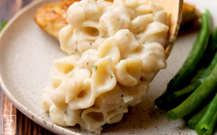 Creamy Garlic Shells - Easy Side Dish Recipe