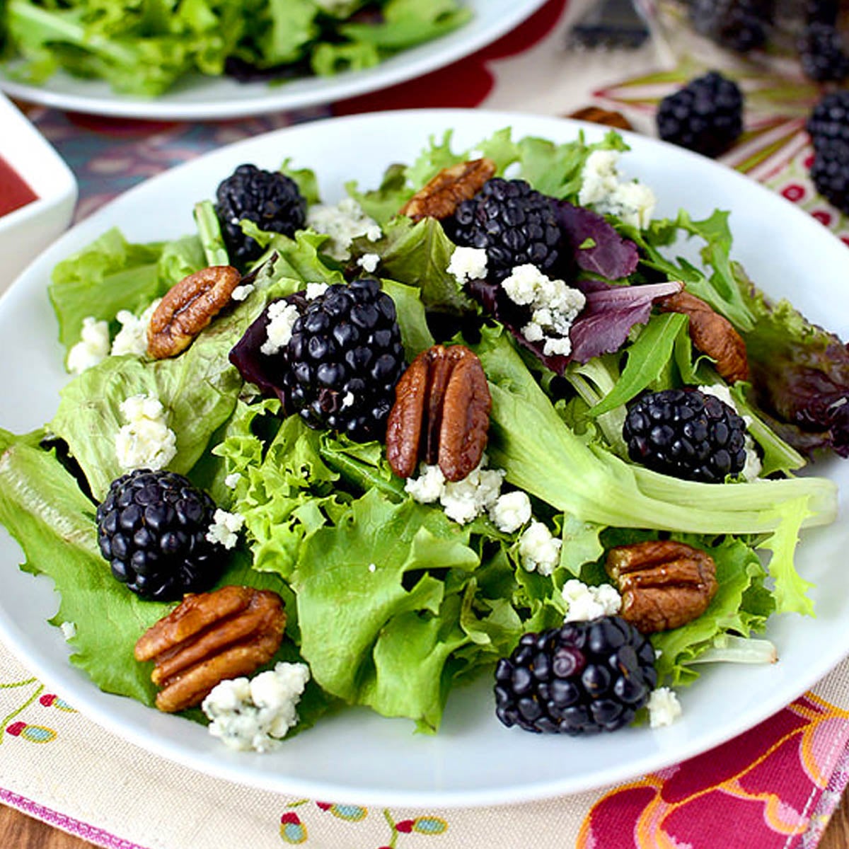 Spring Salad with Honey-Roasted Pecans - Iowa Girl Eats