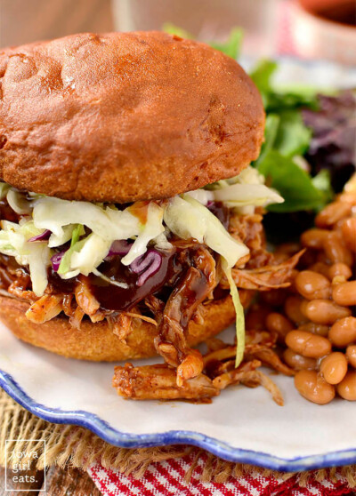 Slow Cooker BBQ Pulled Pork - Easy + Juicy