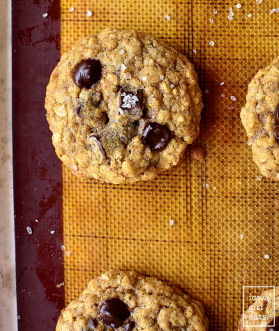 Brown Butter Oatmeal Chocolate Chip Cookies - Gluten Free
