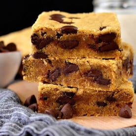Gluten Free Chocolate Peanut Butter Blondies Iowa Girl Eats