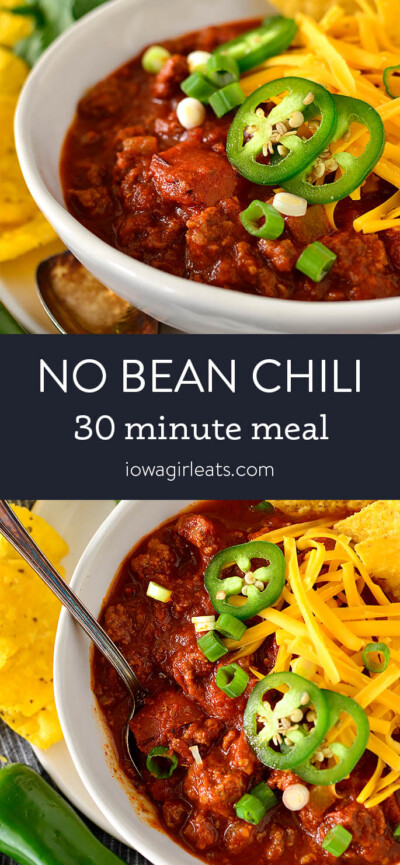 No Bean Chili - Iowa Girl Eats