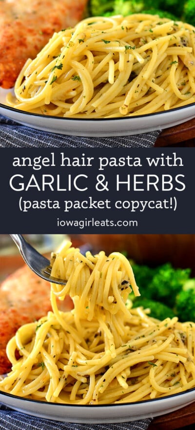 Angel Hair Pasta with Garlic and Herbs - Pasta Packet Recipe