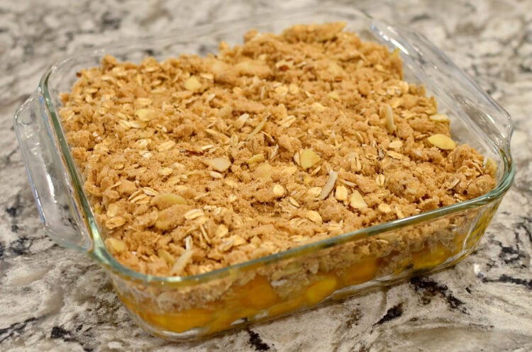 Gluten Free Peach Crisp - Easy and Cozy